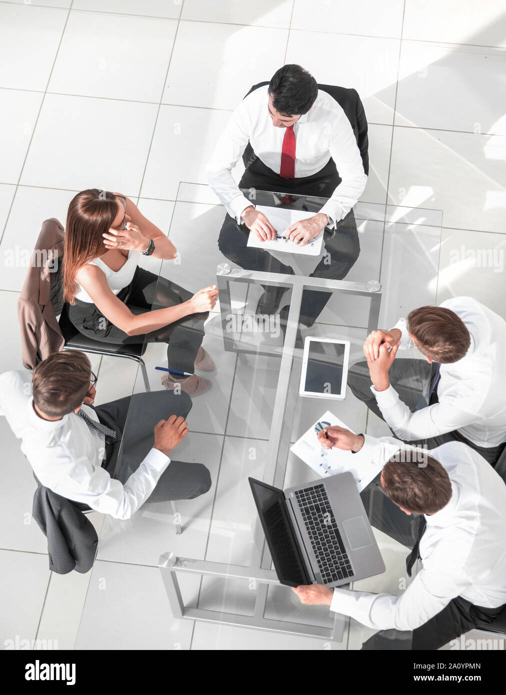 Business Meeting Discussion Working Office Concept Stock Photo - Alamy