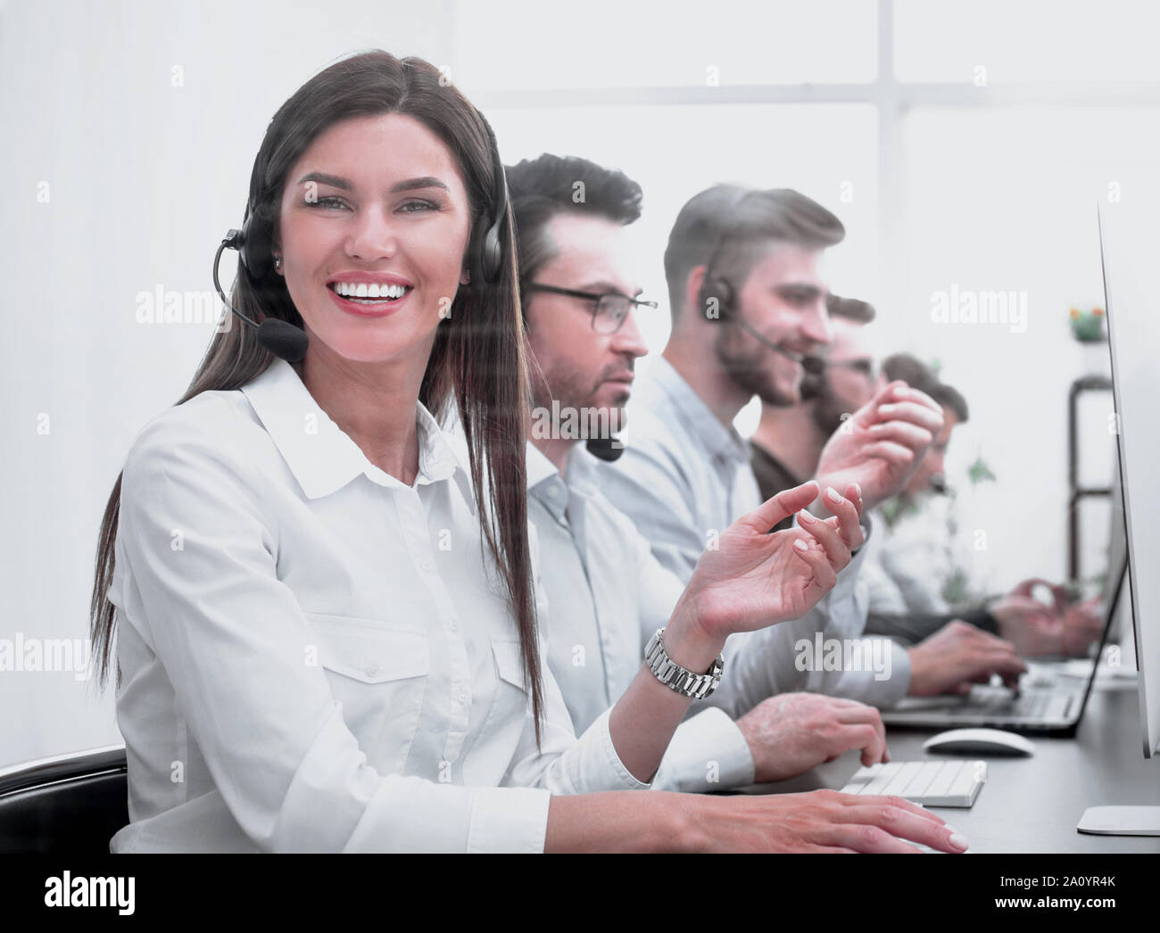 employee business center in the workplace Stock Photo - Alamy