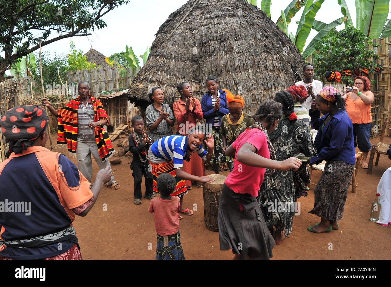 Feast at the Dorze tribe Stock Photo - Alamy