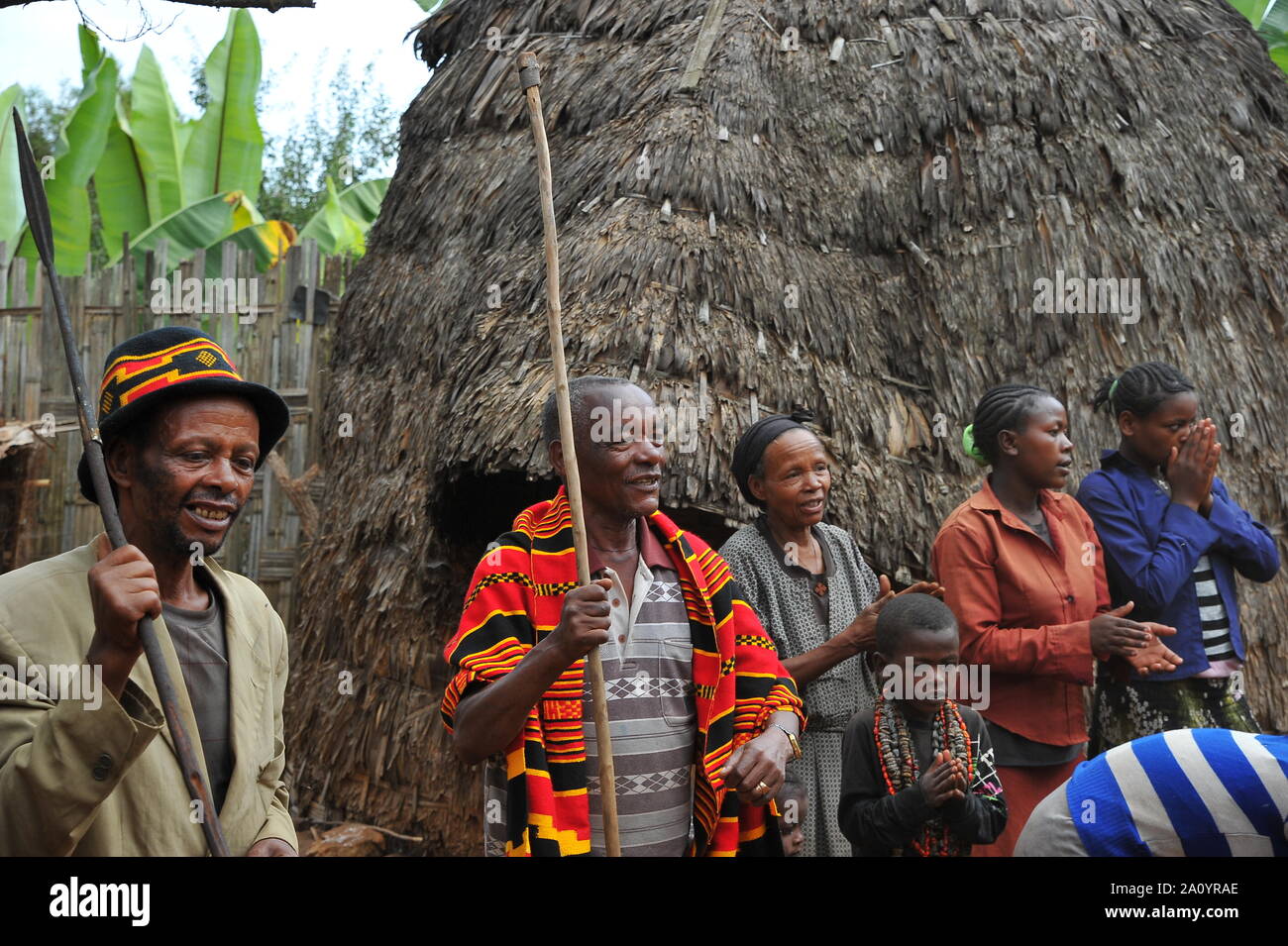 Feast at the Dorze tribe Stock Photo - Alamy