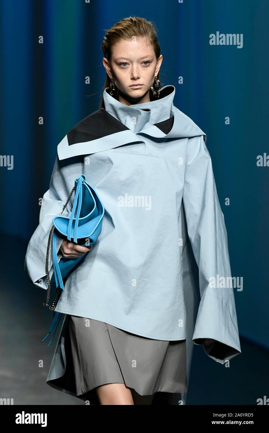 Milan, Italy. 22nd Sep, 2019. BOSS SS20 Runway during Milan Fashion ...