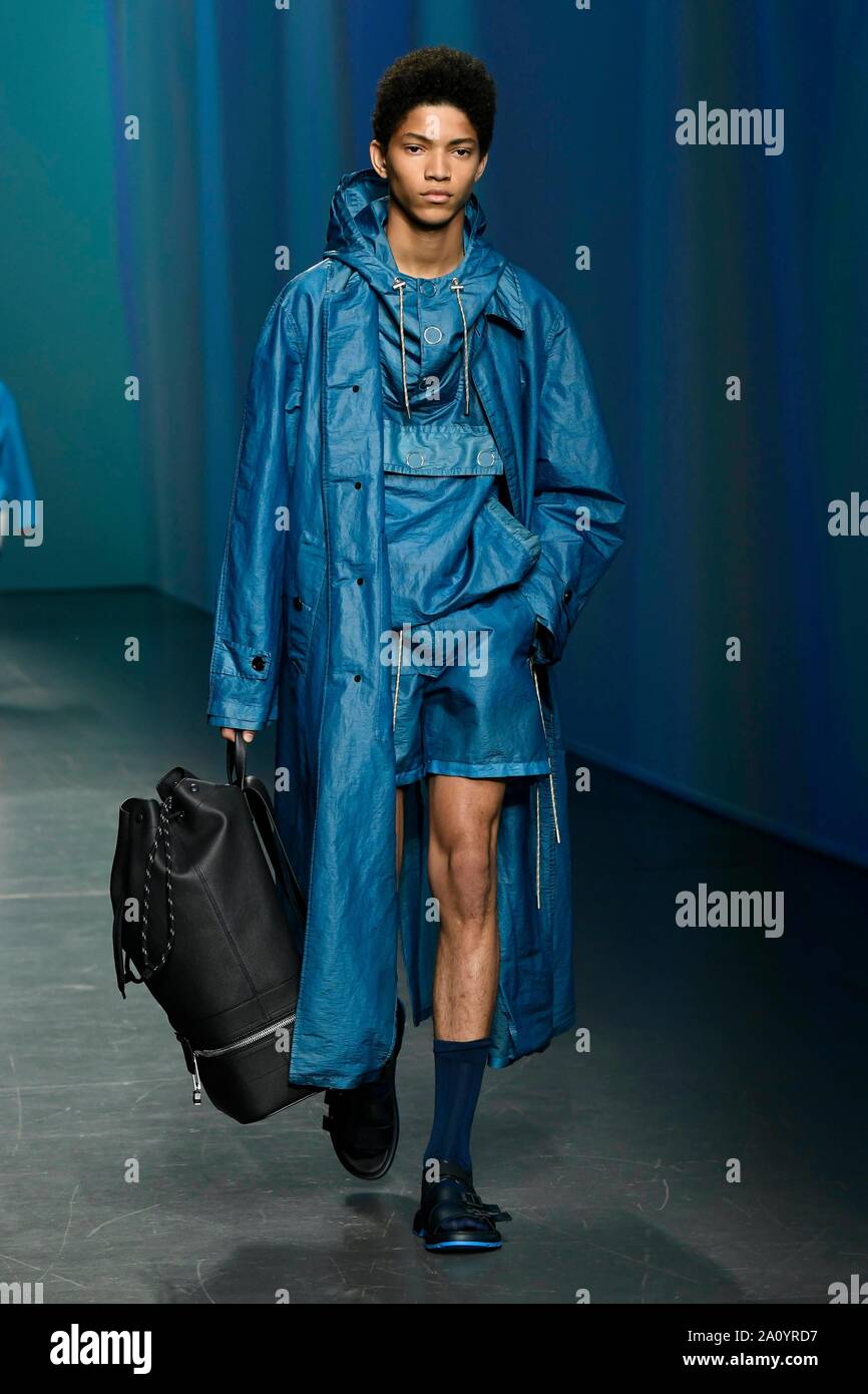 Milan, Italy. 22nd Sep, 2019. BOSS SS20 Runway during Milan Fashion ...