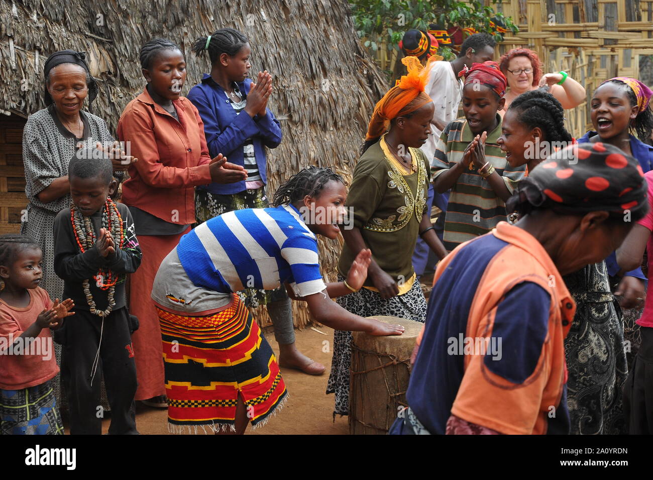 Feast at the Dorze tribe Stock Photo - Alamy