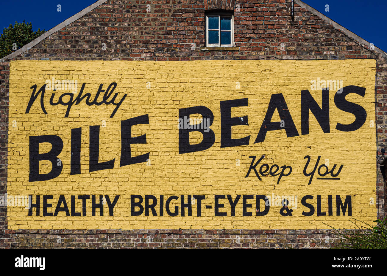 Bile beans advertising sign hi-res stock photography and images - Alamy