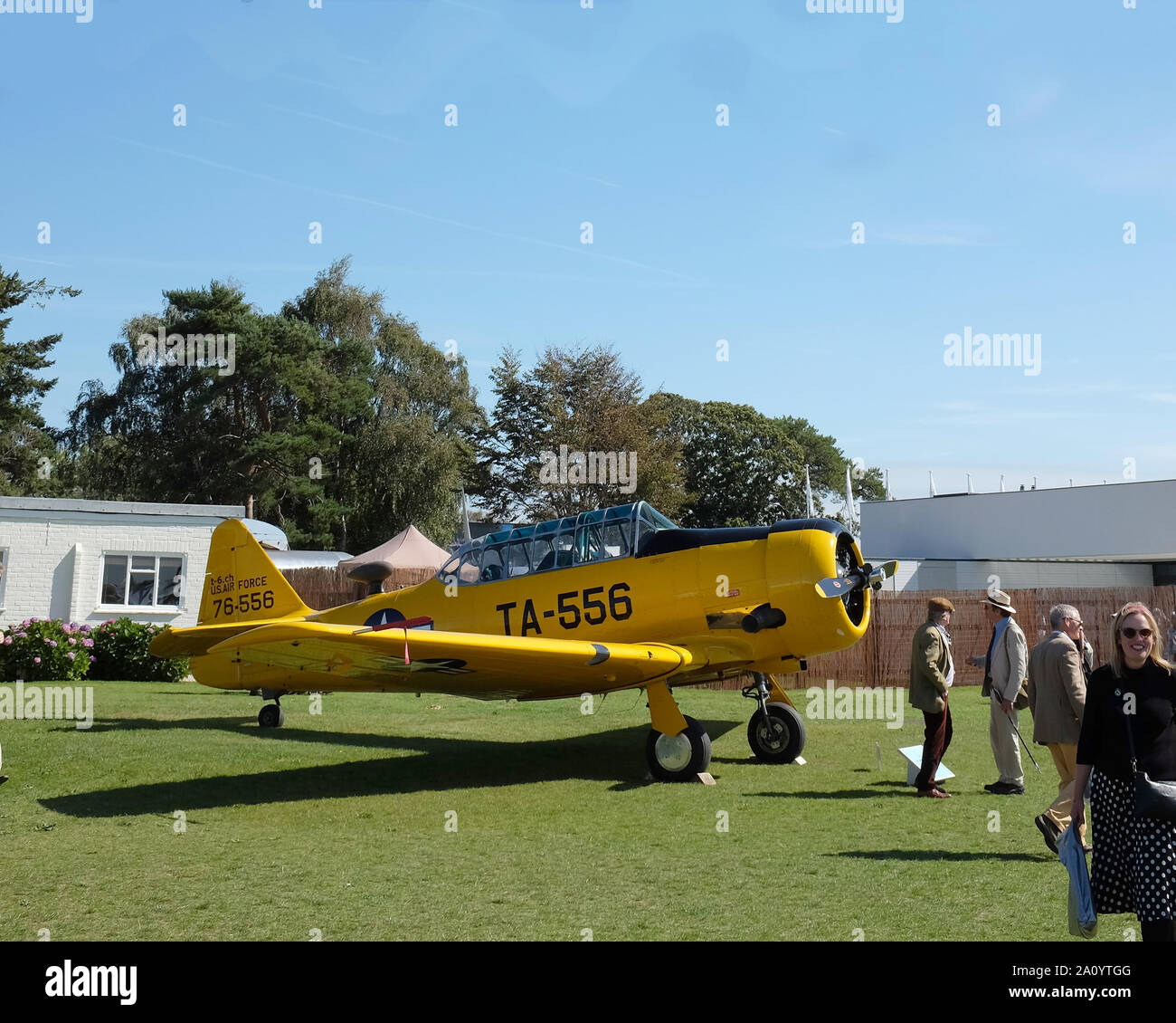 September 2019 - Harvard piston engined trainer aircraft at the ...