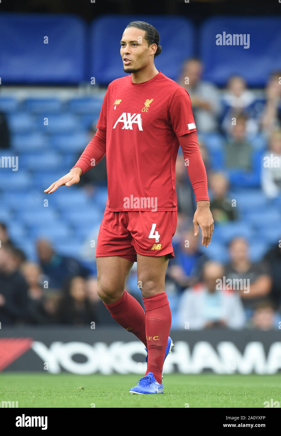 London, UK. 21st Sep, 2019. Virgil Van Dyk of Liverpool during the ...