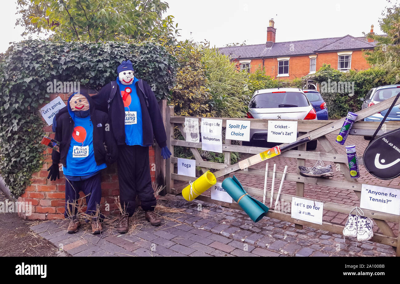 Belbroughton, England, United Kingdom, 22/09/2019, Scarecrow festival ...