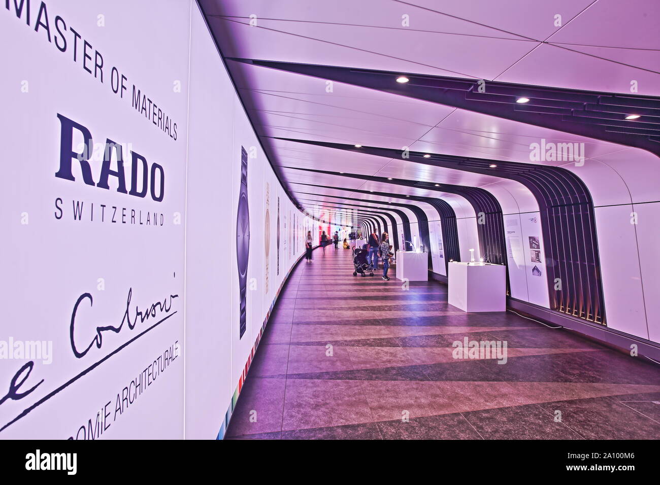 Tunnel of Light, Kings Cross, London Stock Photo - Alamy