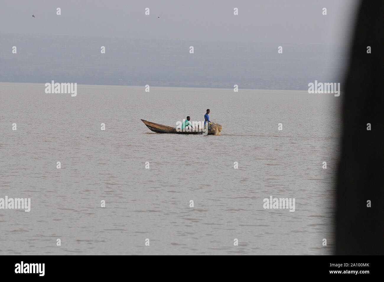 Sailing in Langano lake Stock Photo - Alamy