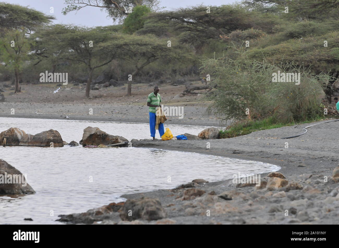 On the banks of Langano lake Stock Photo - Alamy