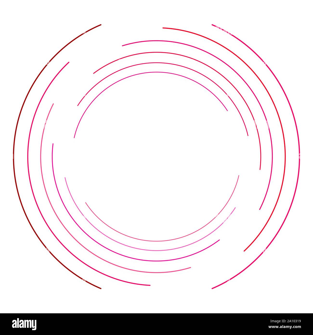 Abstract concentric circle. Spiral, swirl, twirl element. Circular and ...