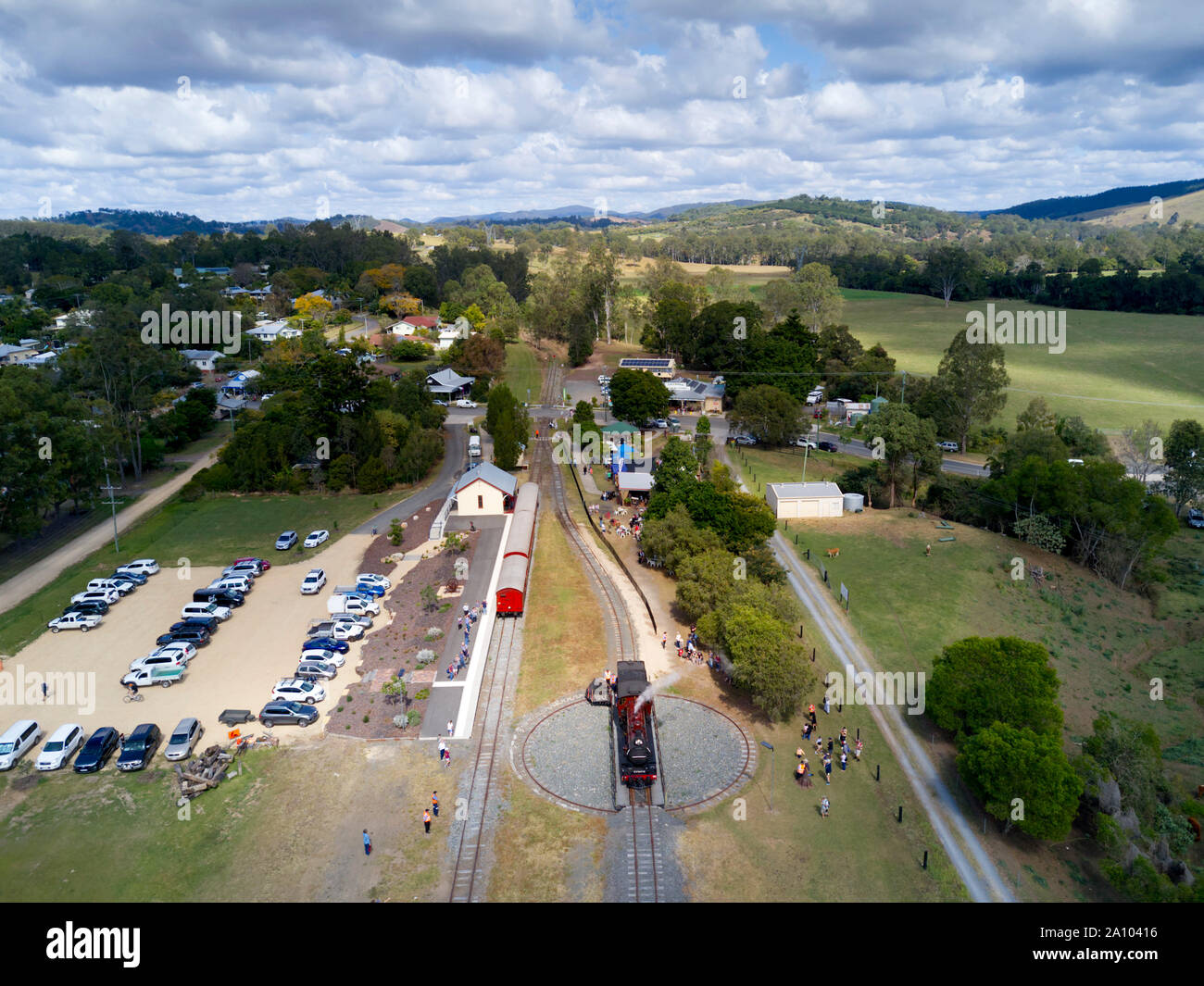 The restored Mary Valley Rattler Steam train is a popular attraction in ...