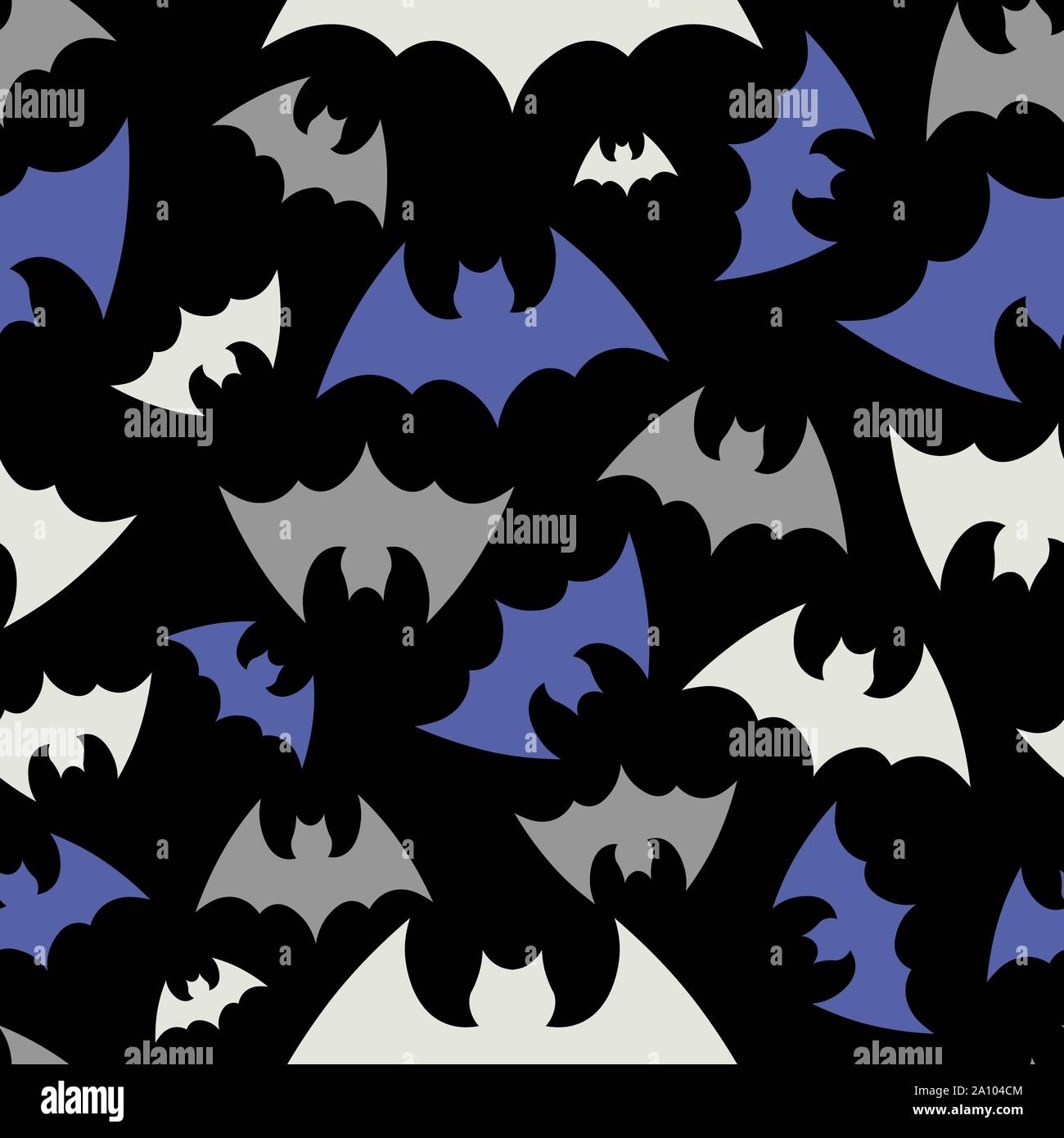 Vector pattern background with bats silhouettes for halloween design ...