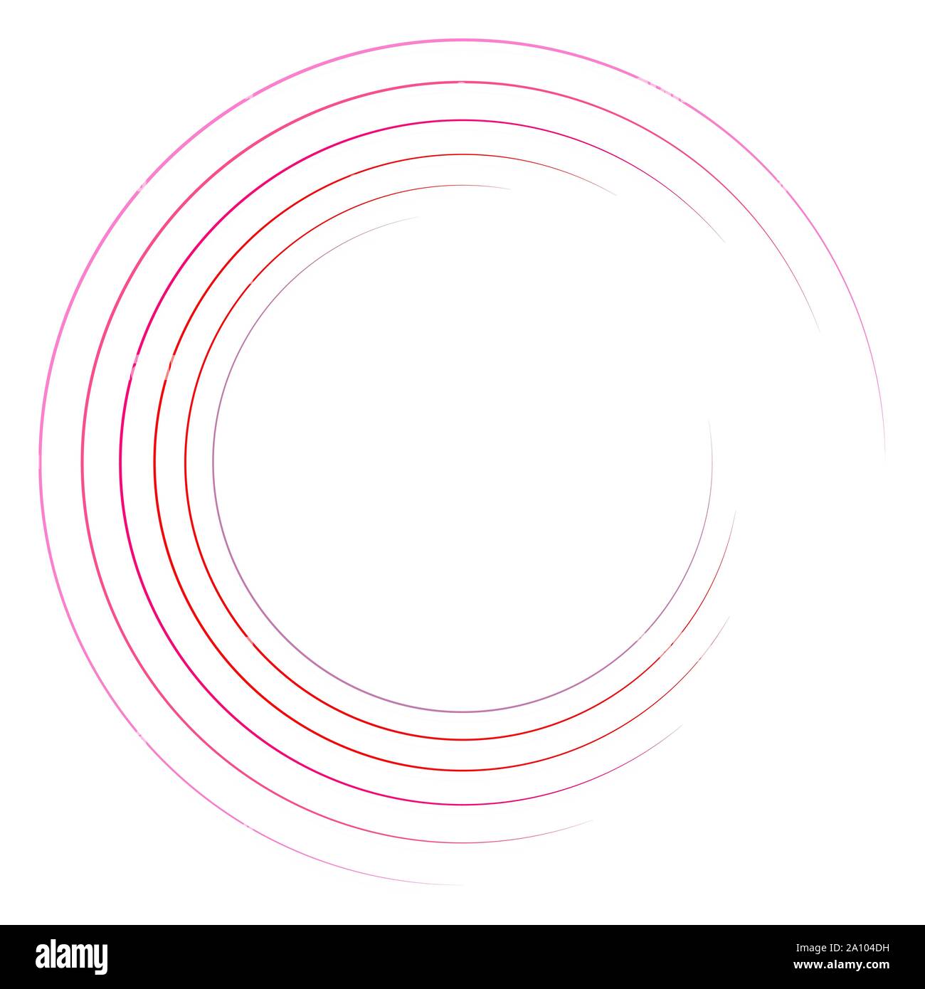Abstract concentric circle. Spiral, swirl, twirl element. Circular and ...