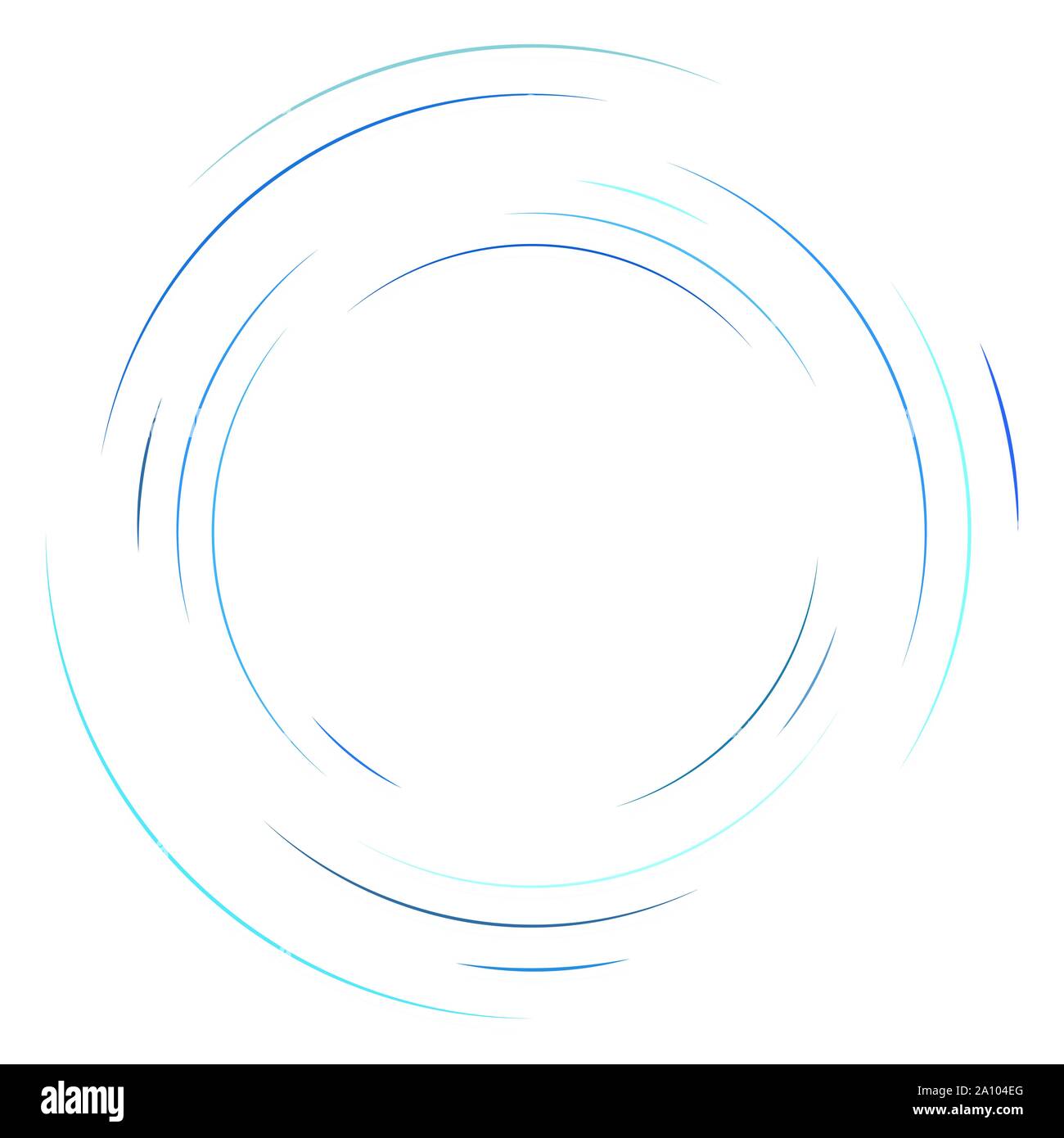Abstract concentric circle. Spiral, swirl, twirl element. Circular and ...