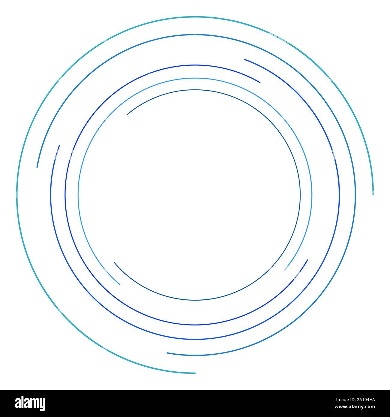 Abstract concentric circle. Spiral, swirl, twirl element. Circular and ...