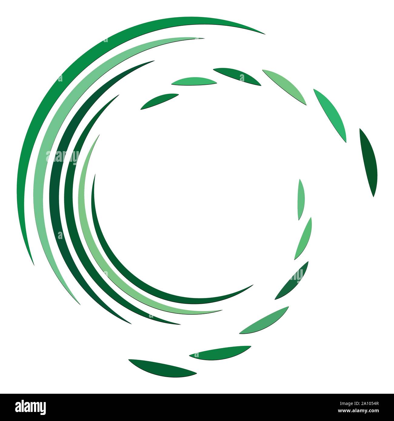 Abstract concentric circle. Spiral, swirl, twirl element. Circular and ...