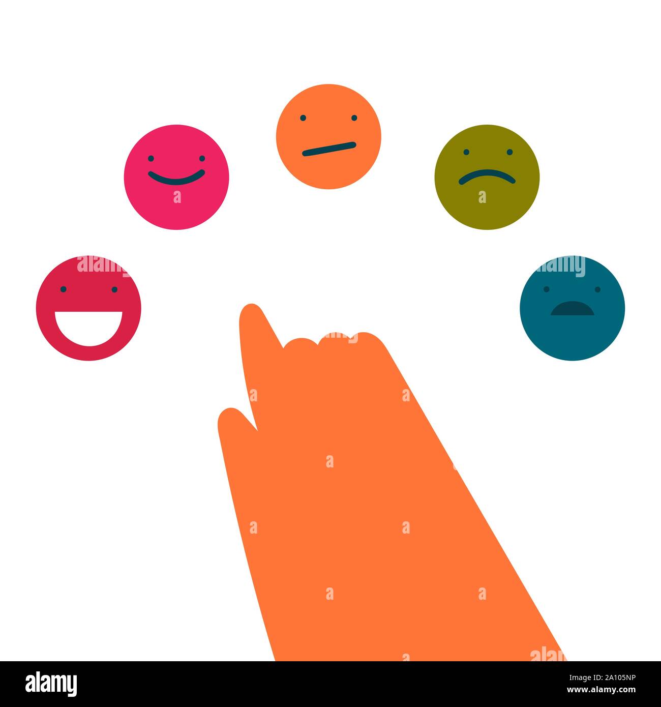 a person chooses a positive emotion Stock Vector Image & Art - Alamy