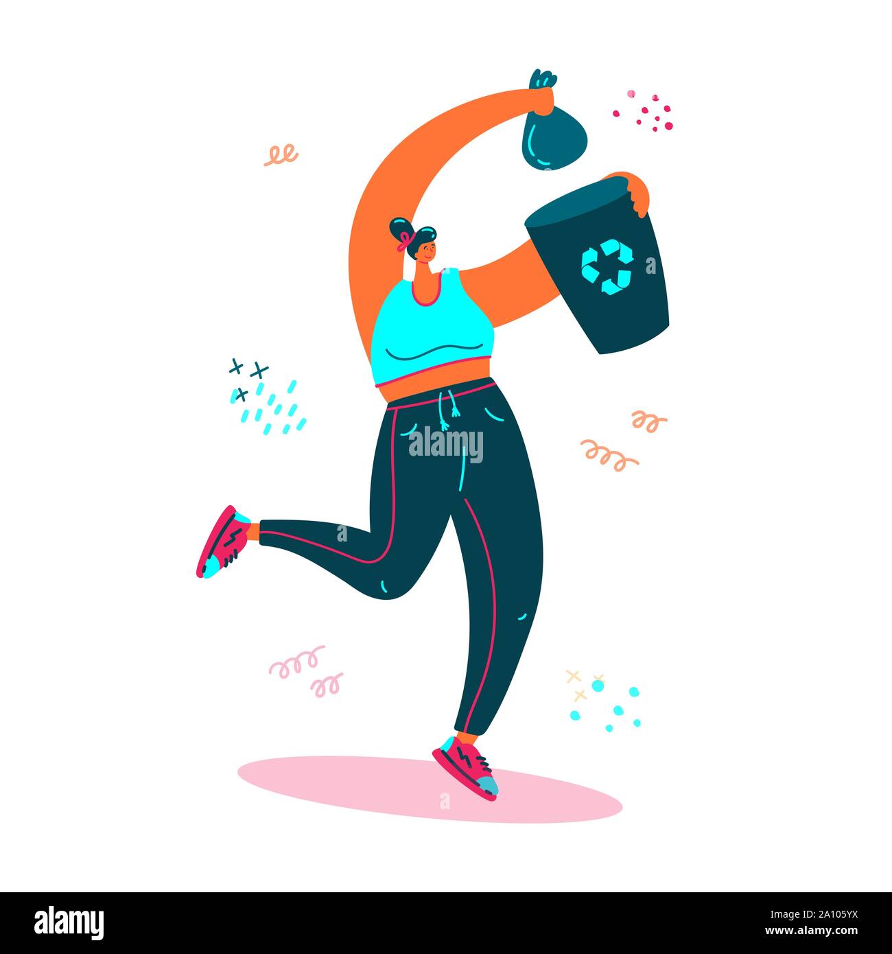 Plogging. Banner. Vector illustration Stock Vector Image & Art - Alamy
