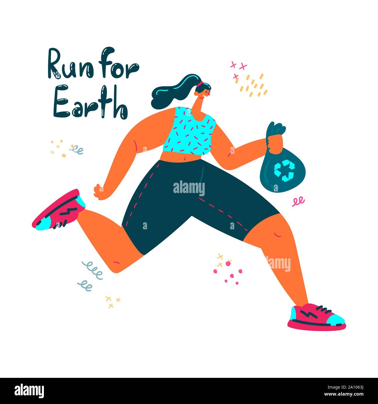 Plogging. Banner. Vector illustration Stock Vector Image & Art - Alamy