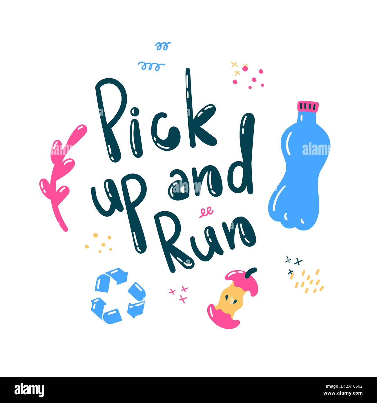 Plogging. Banner. Vector illustration Stock Vector Image & Art - Alamy
