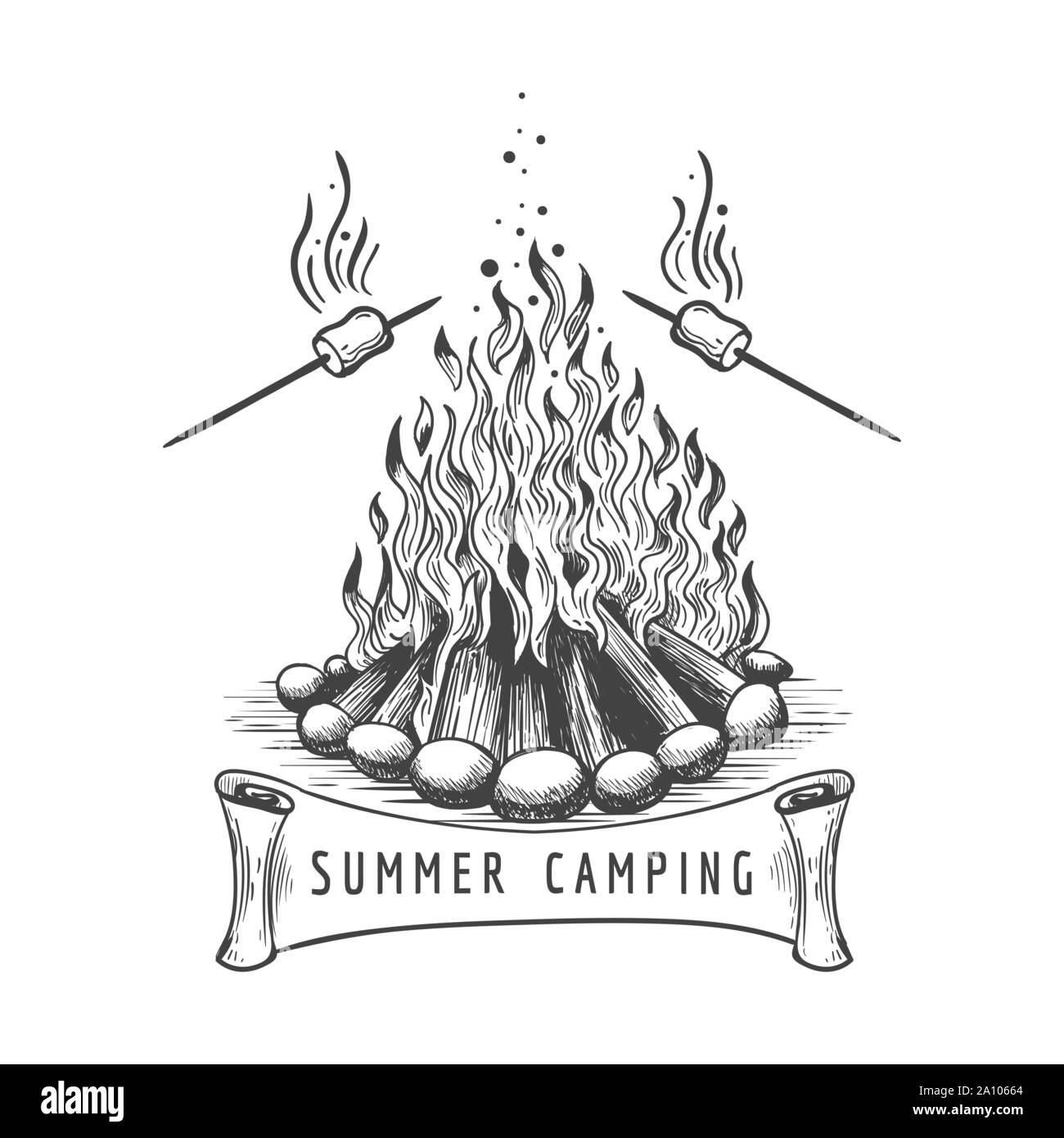 Stick marshmallow Black and White Stock Photos & Images - Alamy