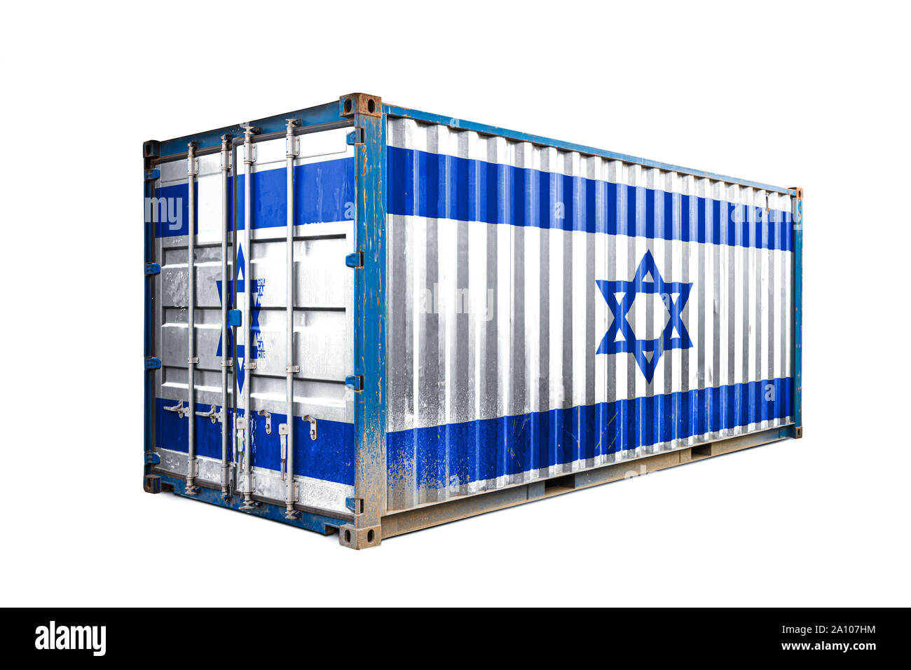 The concept of Israel export-import, container transporting and ...