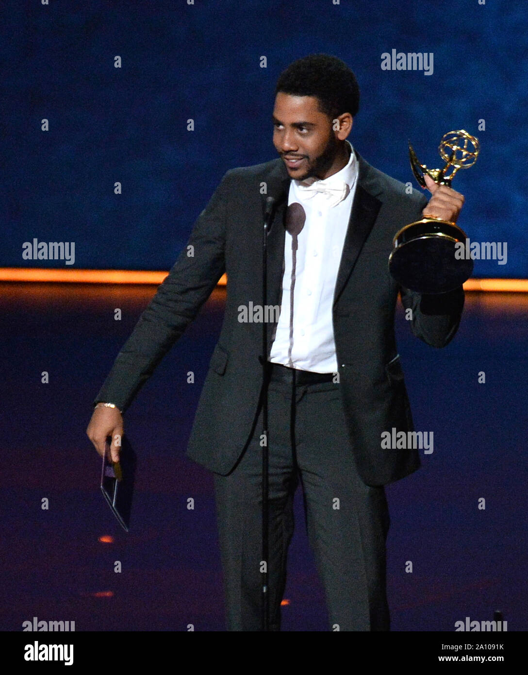 Jharrel Jerome accepts the Outstanding Lead Actor, Limited Series or TV ...