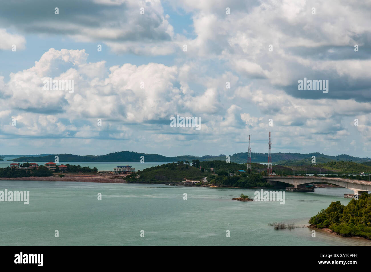 Barelang bridge view Stock Photo - Alamy
