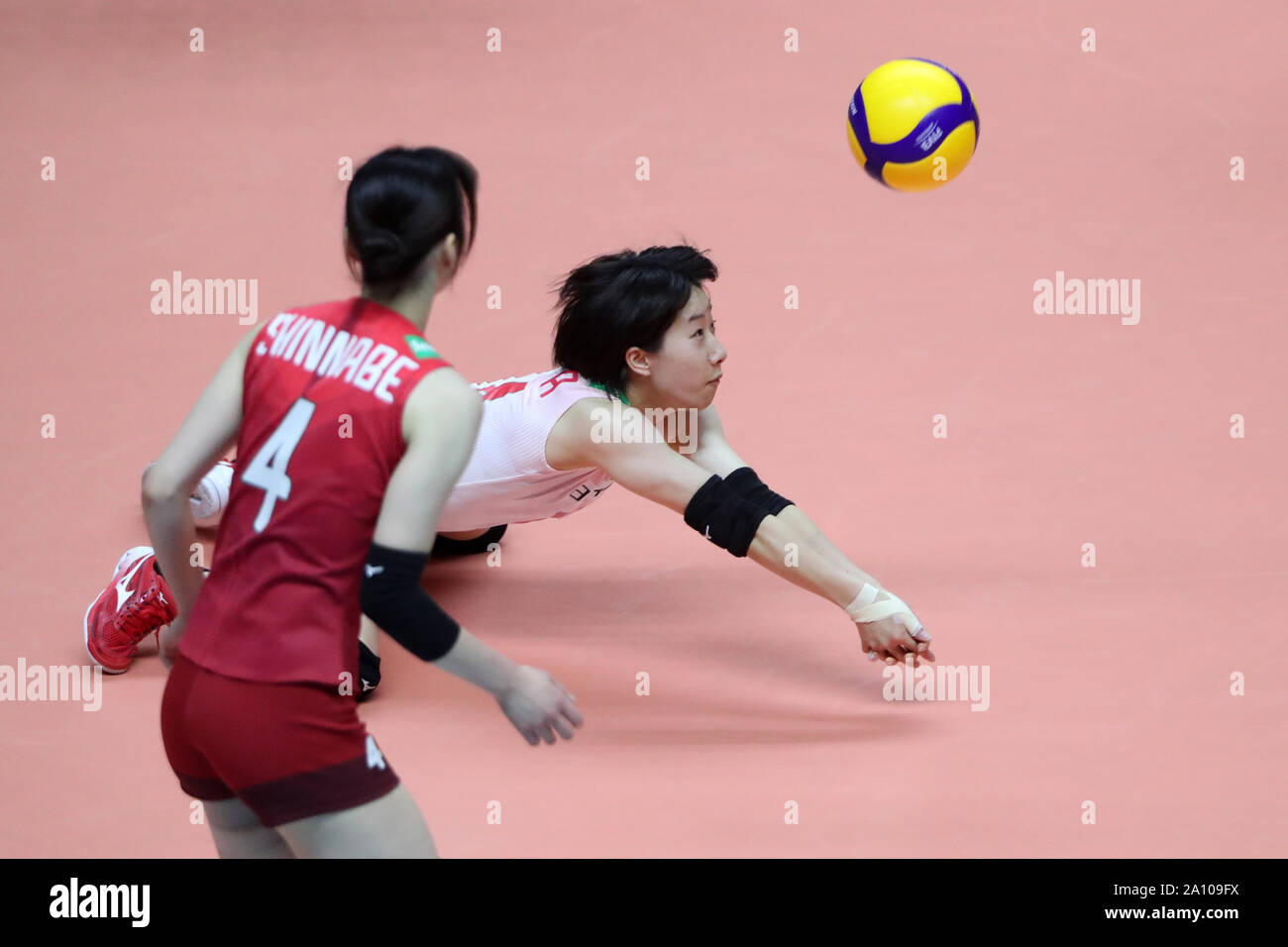 Sapporo, Japan. 22nd Sep, 2019. Mako Kobata (JPN) Volleyball :2019 FIVB ...