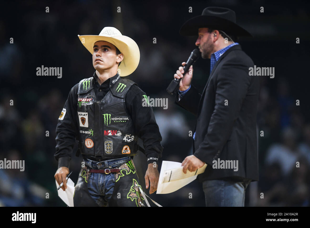 Fairfax, Virginia, USA. 22nd Sep, 2019. JOSE VITOR LEME chooses his ...