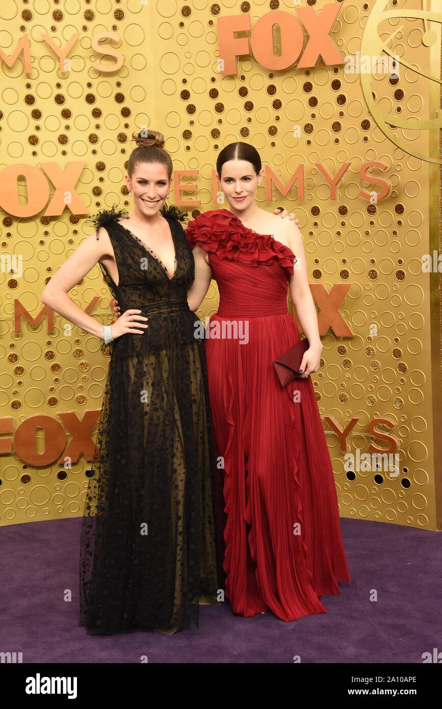 Los Angeles, CA. 22nd Sep, 2019. Sarah Levy, Emily Hampshire at ...