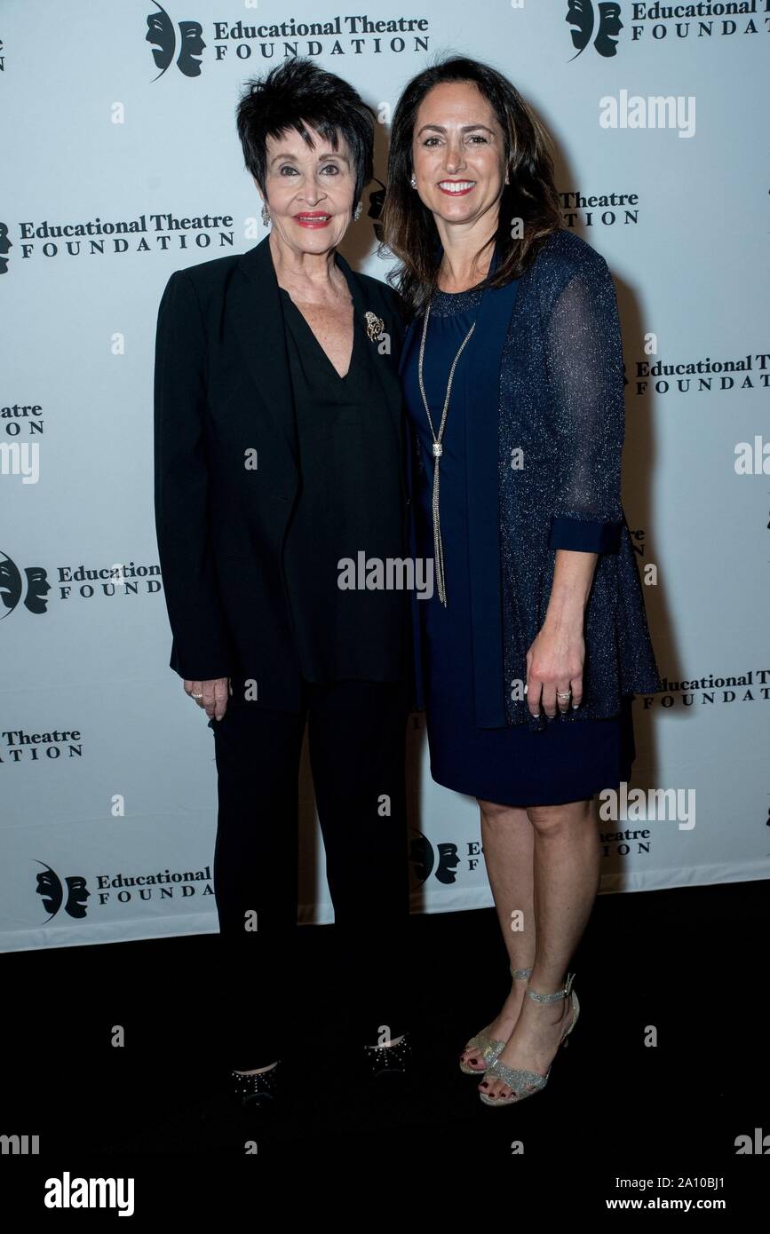 New York, NY, USA. 22nd Sep, 2019. Chita Rivera, Julie Cohen Theobald ...