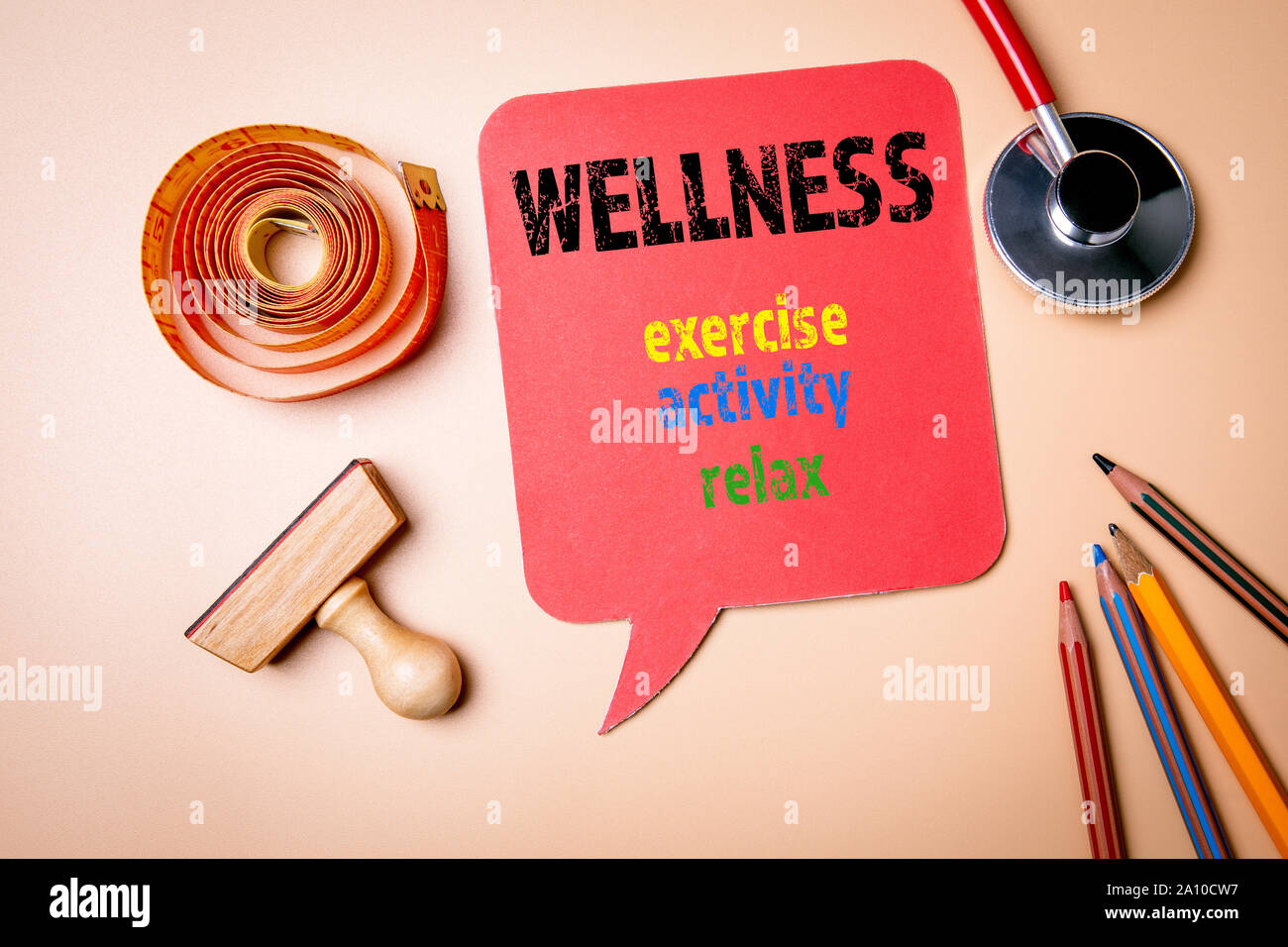 Wellness. Exercise, activity and relax concept Stock Photo - Alamy