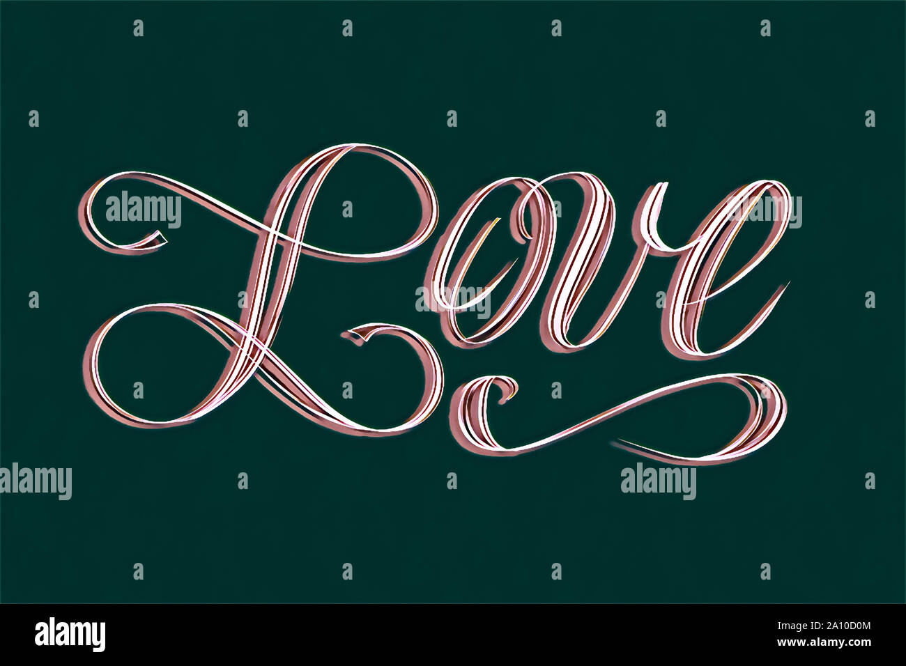 Love hand lettering digital artwork Stock Photo - Alamy