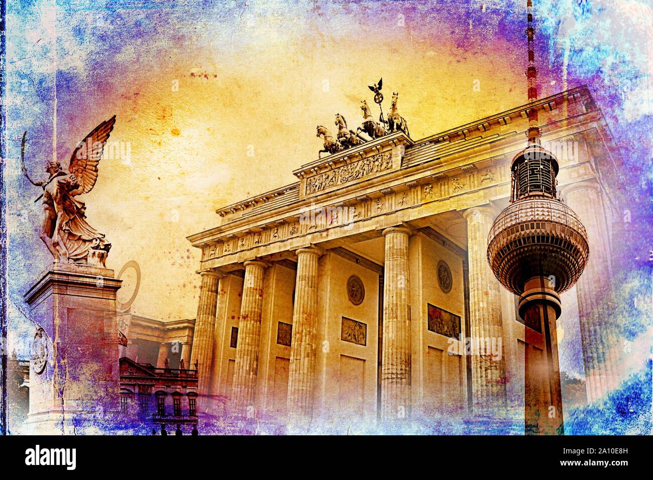 Berlin art design illustration Stock Photo - Alamy