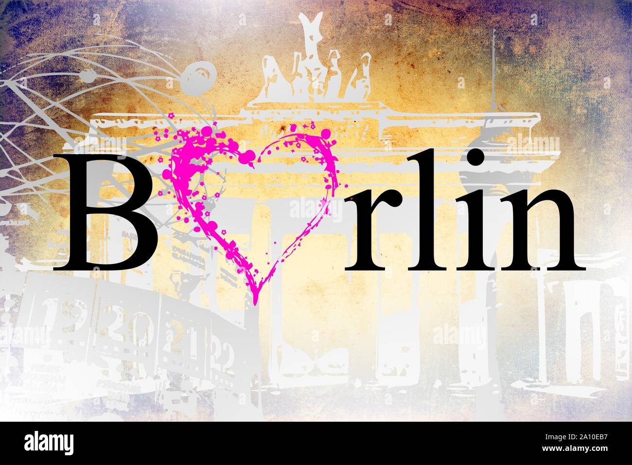 Berlin art design illustration Stock Photo - Alamy