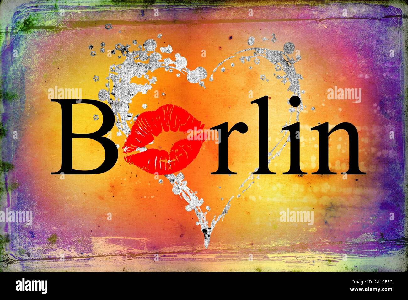 Berlin art design illustration Stock Photo - Alamy