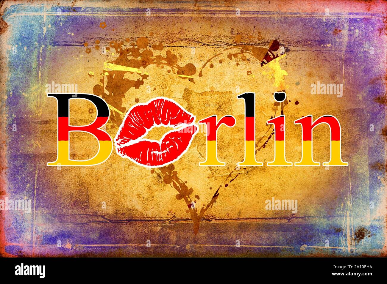 Berlin art design illustration Stock Photo - Alamy
