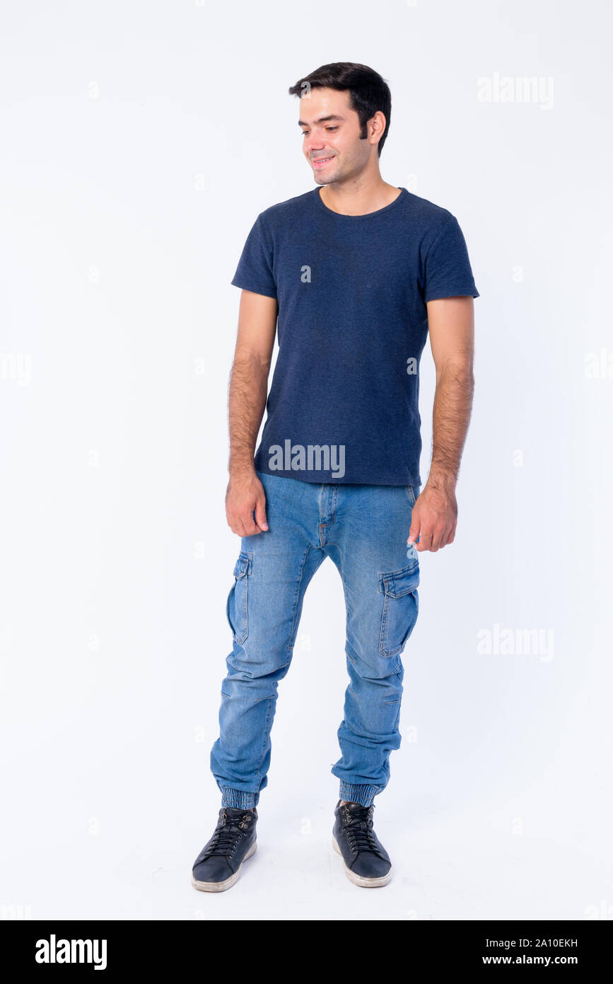 Full body shot of young handsome Persian man Stock Photo - Alamy
