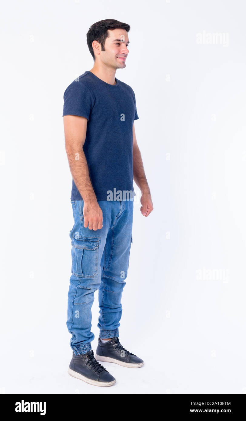 Full body shot of young handsome Persian man Stock Photo - Alamy