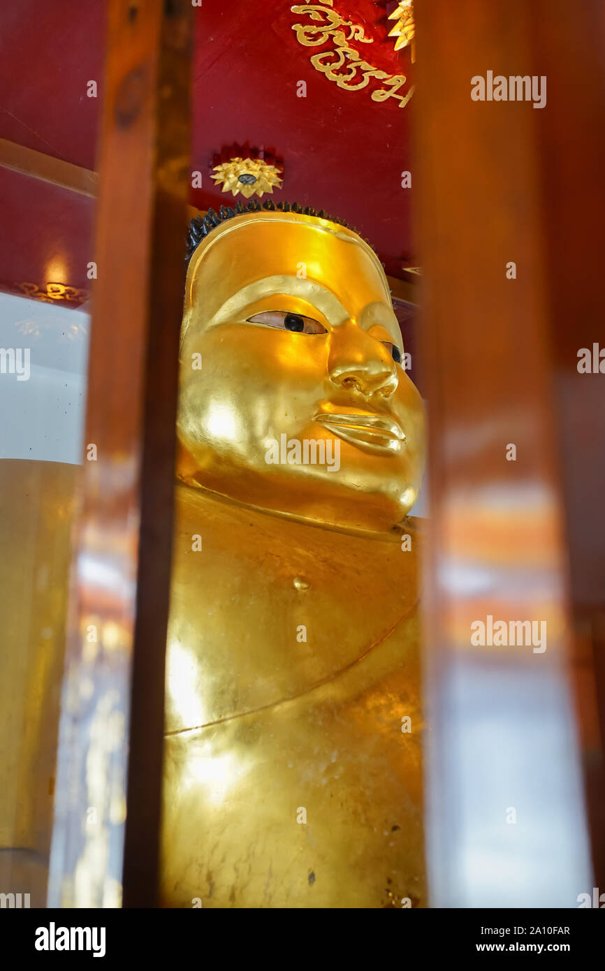 The famous Bhudda image Prah Add Wat Phra Mahathat Woramahawihan Nakhon ...