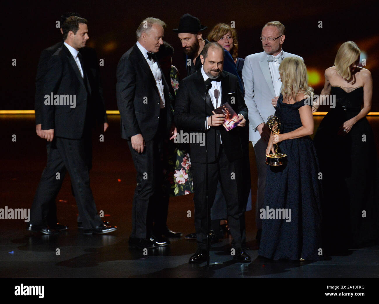 (L-R) Stellan SkarsgŒrd, Craig Mazin, Johan Renck, Jared Harris, Jane ...
