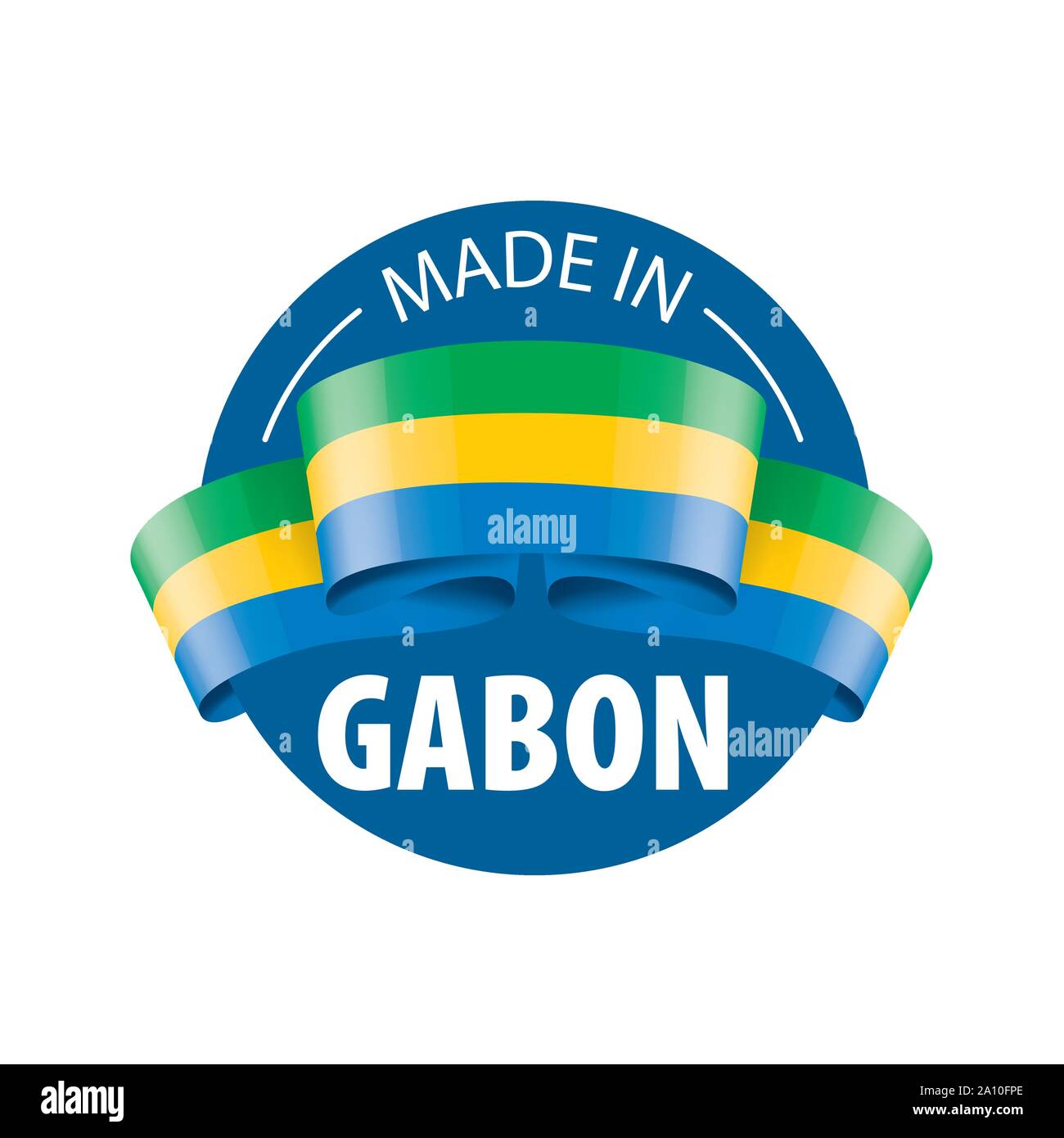Gabon flag, vector illustration on a white background Stock Vector ...