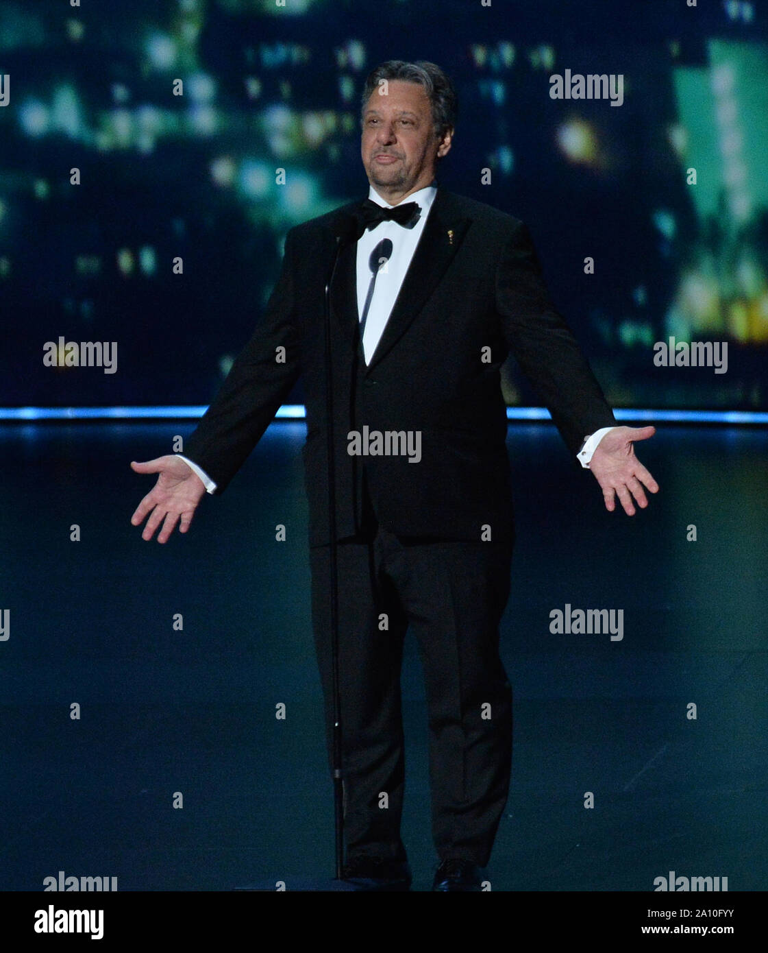 The Television Academy Chairman and CEO Frank Scherma speaks onstage ...