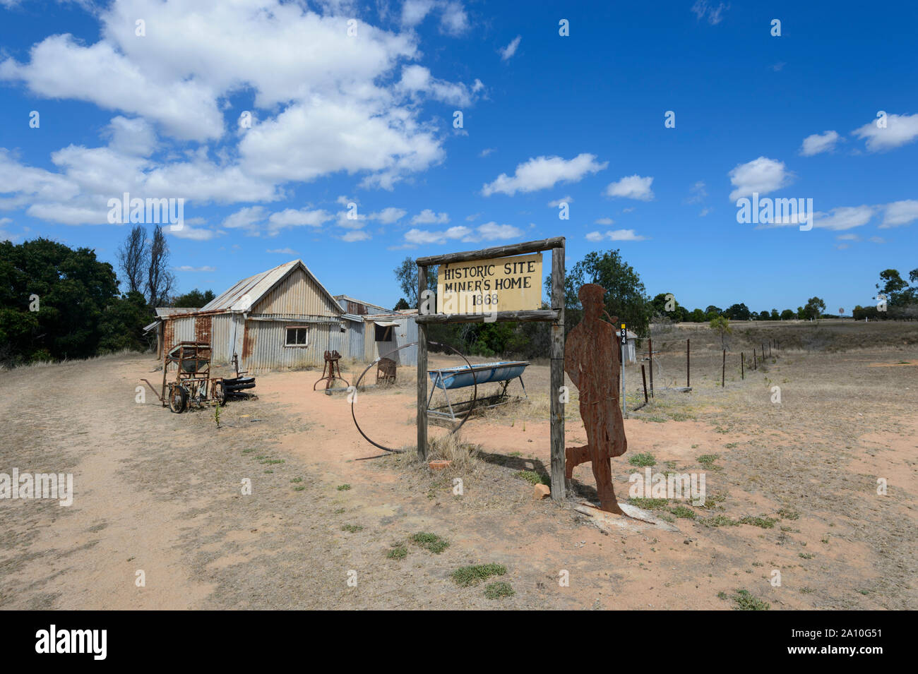 The Miner's Home built in 1868 is a historic site in the rural small ...