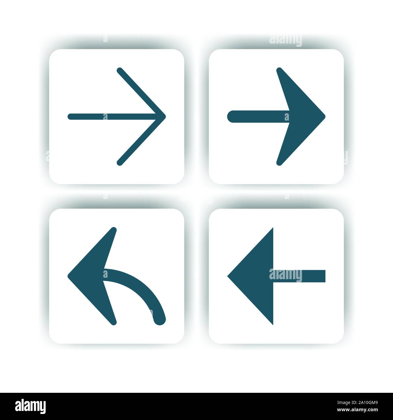 Illustrator arrow vector Stock Vector Images - Alamy