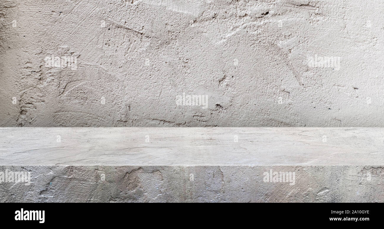 grey concrete texture table product display background.3d perspective ...