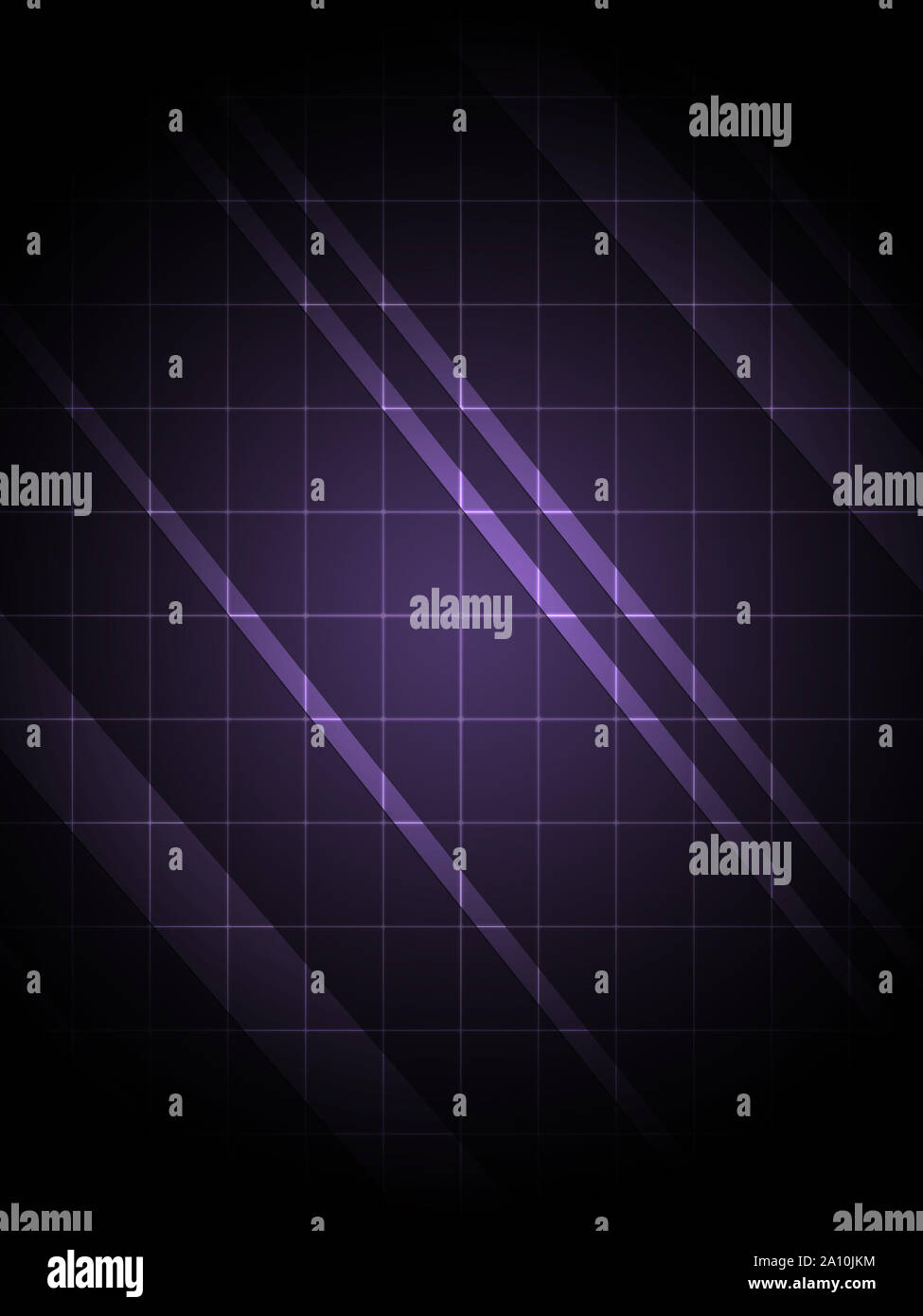 Illustration of abstract glowing violet grid background Stock Photo - Alamy
