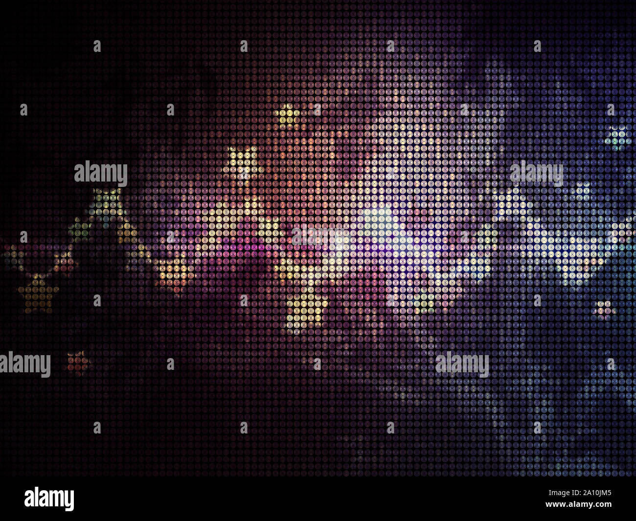 Abstract dark violet background with colorful glowing stars Stock Photo ...